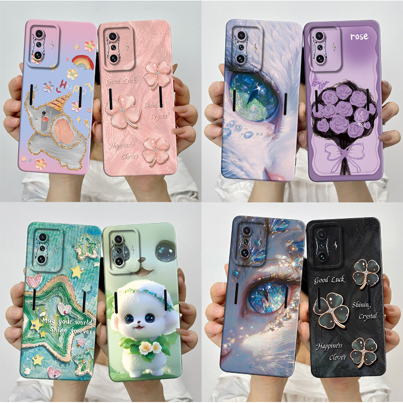 Casing for Xiaomi POCO F4 GT Case Aesthetic Pretty Butterfly Flowers ...