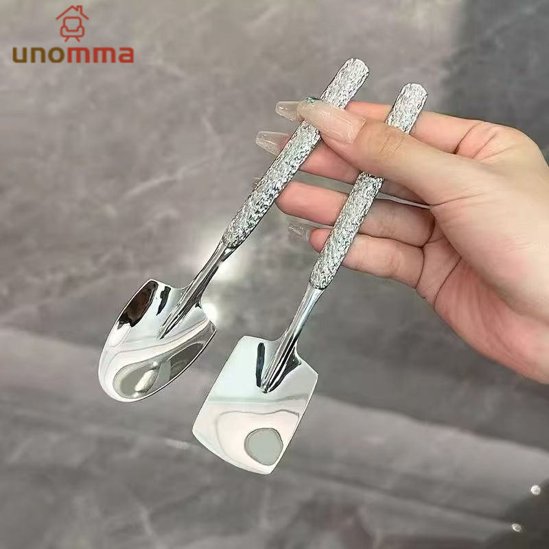 Shovel Spoon Stainless Steel Ice Cream Hammer Pattern unomma | Shopee ...