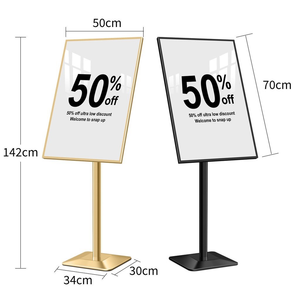 Universal Display Stand Sign Holder Horizontal Vertical Mall ...
