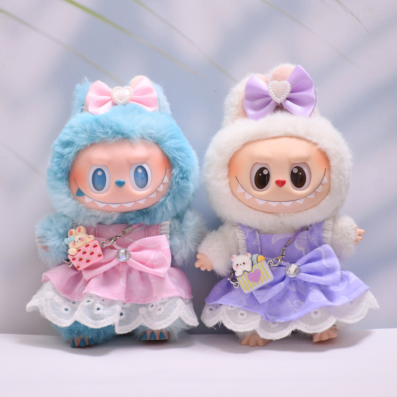 15cm 17cm Labubu Clothes Love Bow Skirt Set For Labubu V1 V2 V3 Baby ...
