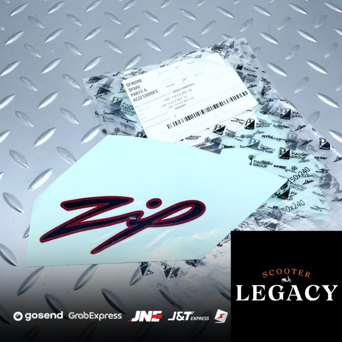 Original Piaggio Zip Decal Logo Embosh Emblem | Shopee Philippines