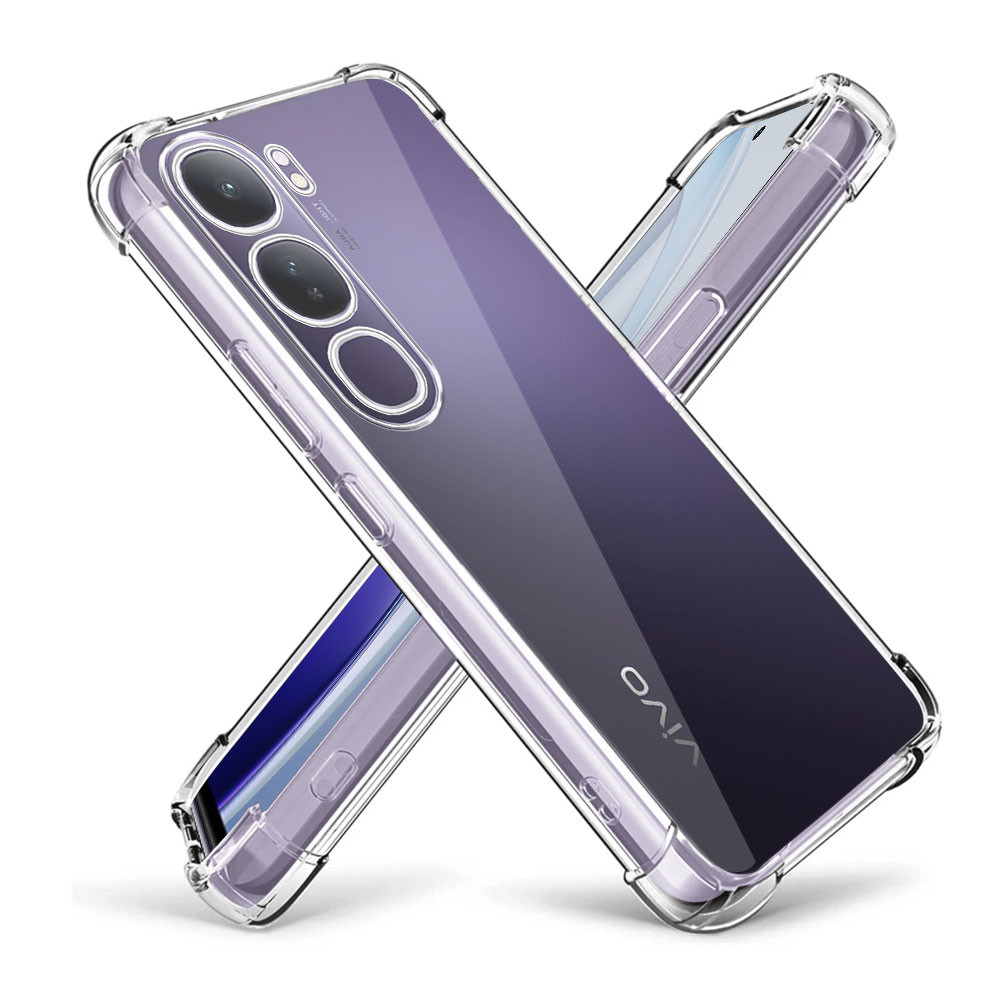 For Vivo Y19S Case Clear Shockproof Airbag TPU Silicone Soft Phone Case ...
