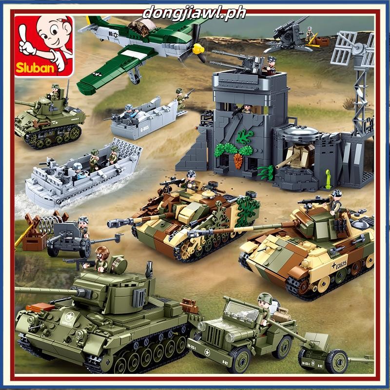 182Pcs Sluban 0855 WW2 US Military Landing Craft Warship Building ...