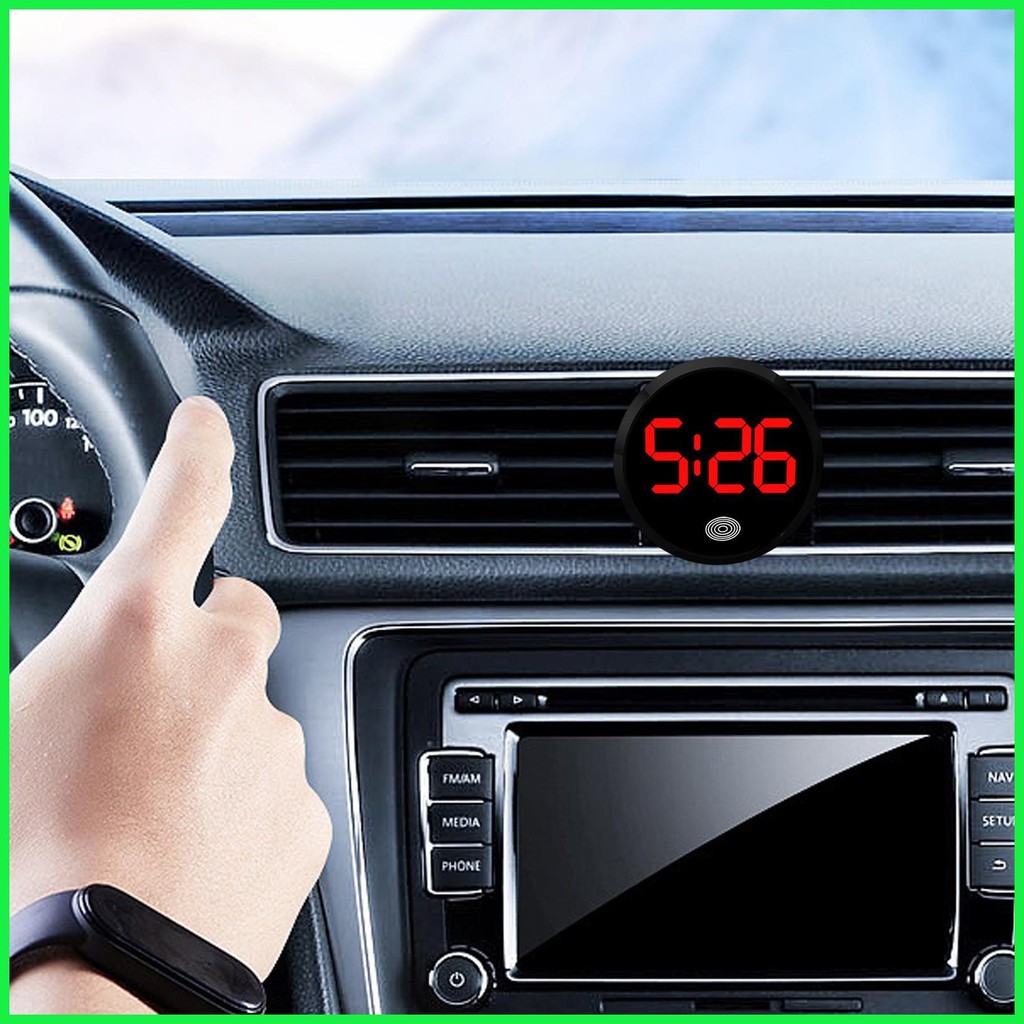 Car Dashboard Digital Clock Dashboard Electronic Watch Touch-Activated ...