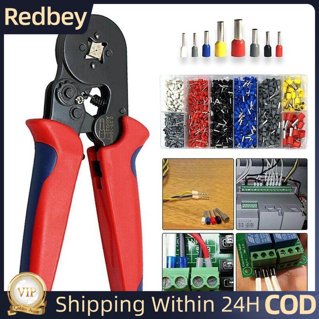 Crimping Tool HSC8 6-4A Wire Stripper Crimp Connector 0.25-10mm Ferrule ...