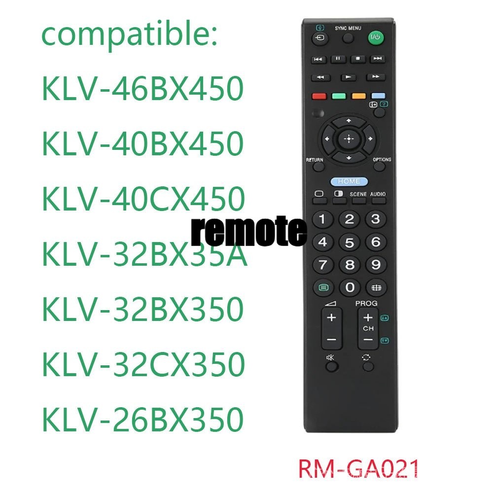 New replacement LCD TV for Sony remote control RM-GA021 Compatible ...