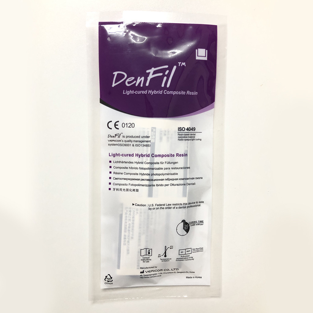 4g / syringe Vericom Denfil Light Cured Hybrid Composite Resin | Shopee ...