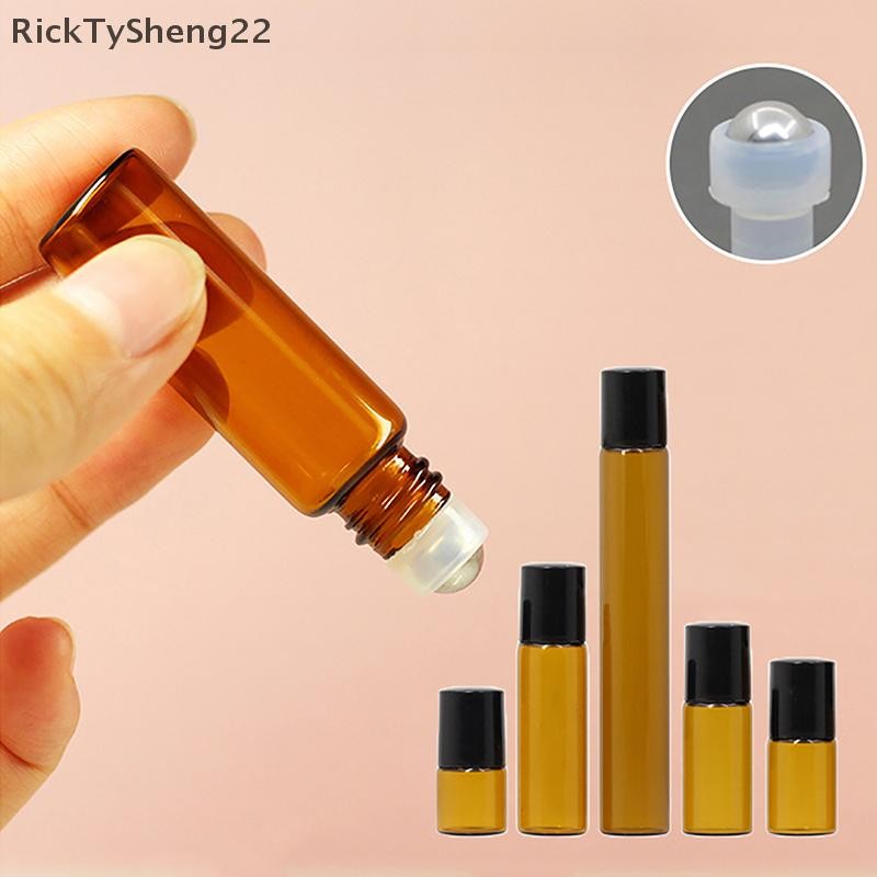 RT 1ml 2ml 3ml 5ml 10ml Amber Thin Glass Roll On Bottle Empty ...