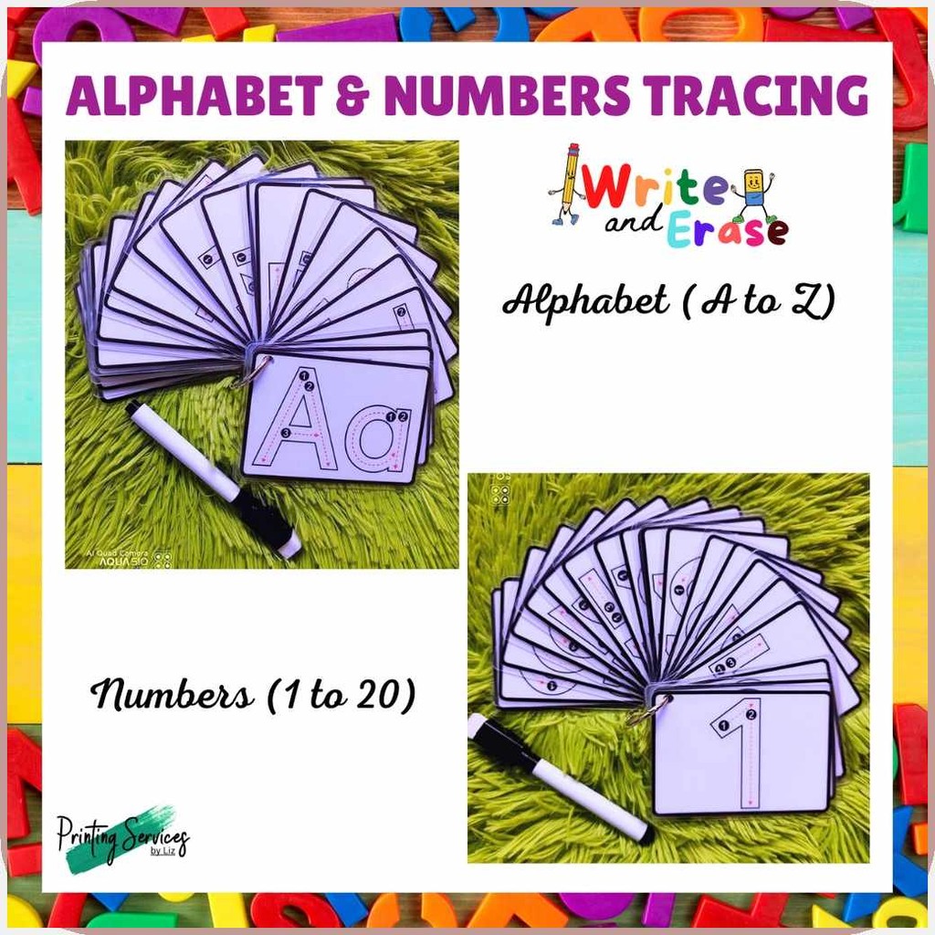 ALPHABET:Vx}]E;&@b+NUMBERS Il+pJ+yI+Zl+f+TRACING -WRITE & ERASE WITH ...