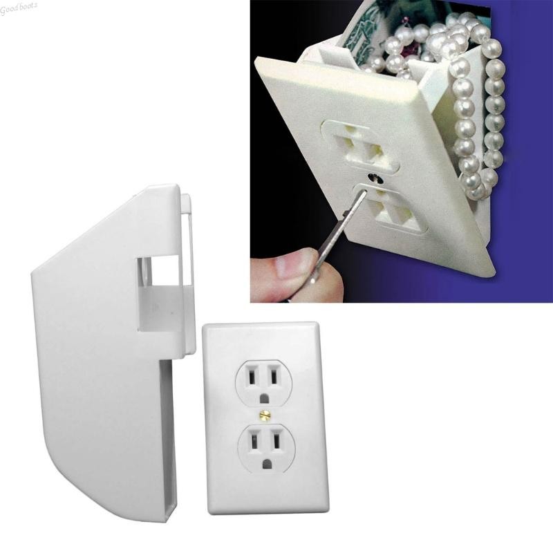 GB Hidden Money Box Fake Wall Outlet Secret Jewelry Money Organizer ...