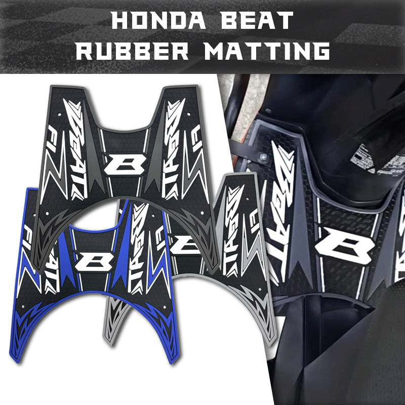 Honda Beat Fi V1/V2/Beat Street Rubber Matting with bolts | Shopee ...