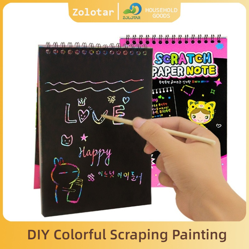 Scratch Paper Art Set for Kids,Scratch Off Arts Crafts Gifts for Kids ...