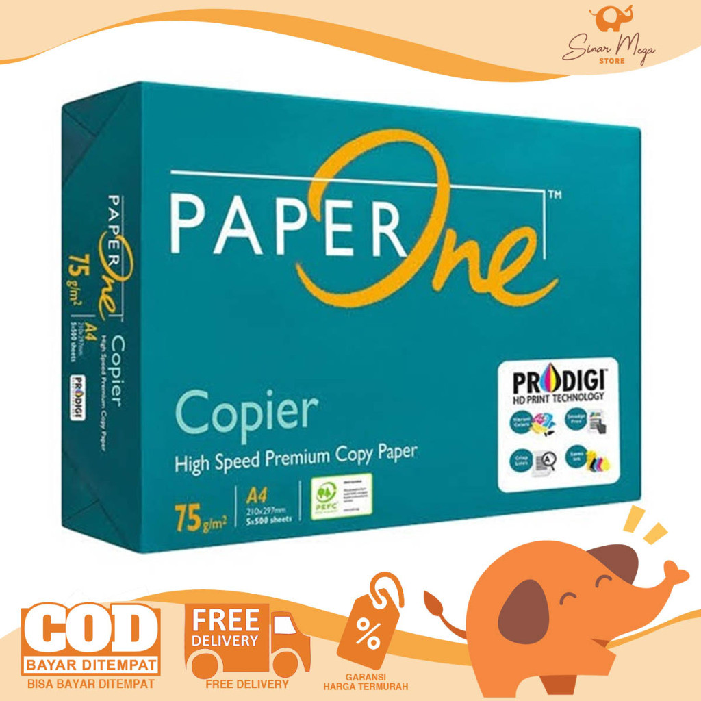 Paper One Quality 75gr A4 Print/Photocopy Paper | Shopee Philippines