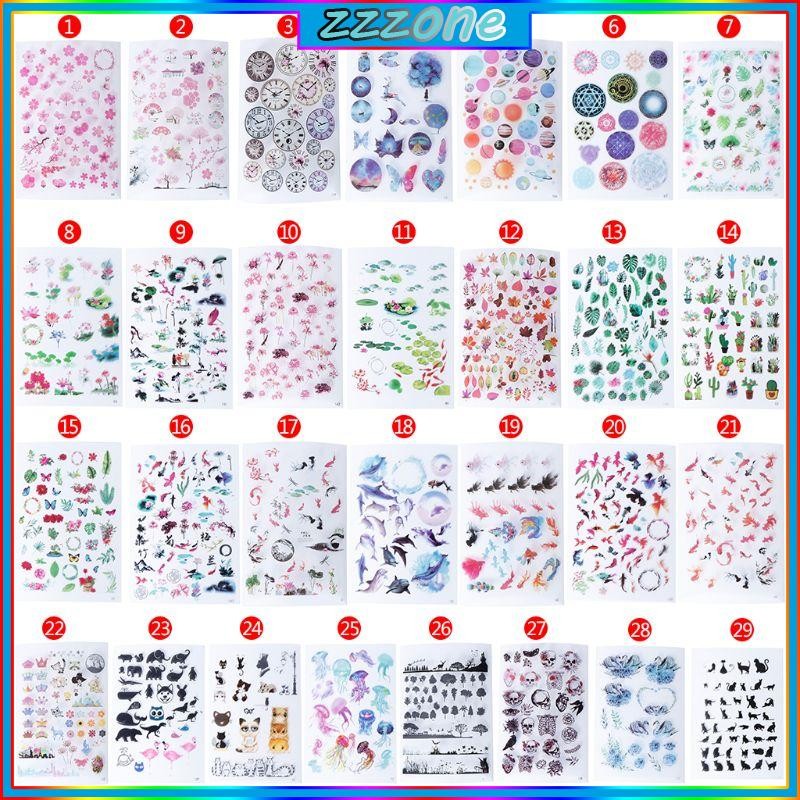 zzz Translucent Materials Filler Sticker UV Resin Stickers for DIY ...