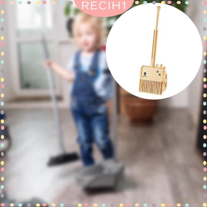 [Recih] Mini Broom with Dustpan Cartoon for Age 3-6 Years Old Preschool ...