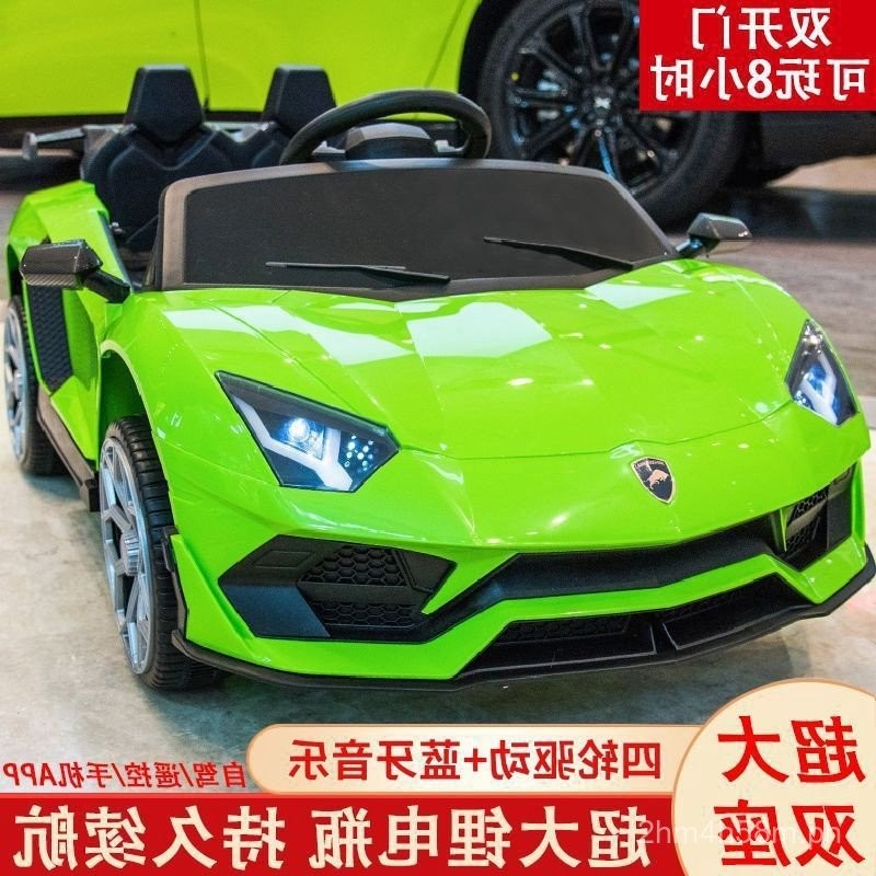 Perambulator Large Electric Car Can Sit Double Seat Baby's Toy Car ...