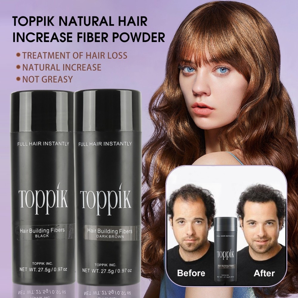 [Local Stock] 3PCS Unisex Toppik Hair Fibers Thickening Spray Hair Building Fibers Loss Products ...
