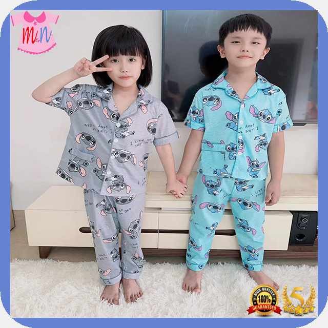 Kids{As>poloc*pajama^v/set$B/($k/STITCH)$e/boy/girl$Q:%A:terno 2 to ...