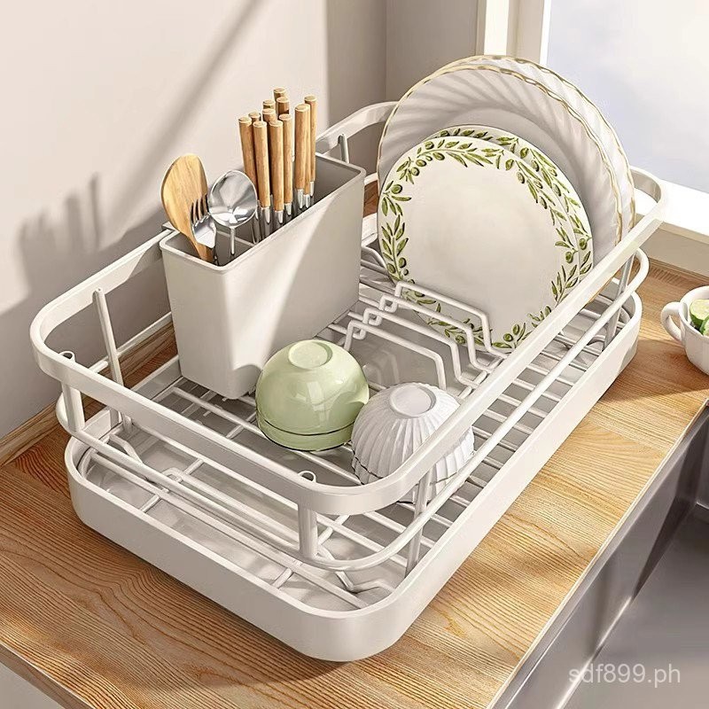 Kitchen Sink Dish Storage Shelf Dish Draining Rack Tableware Storage ...