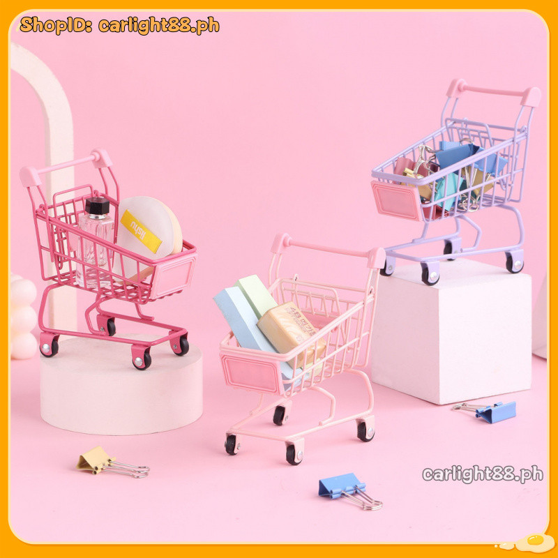 Creative Children Mini Simulation Supermarket Shopping Cart Girl Play ...