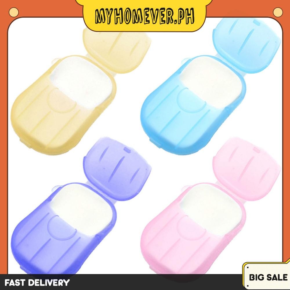 20Pcs Disposable Travel Soap Paper Sheets Skin Friendly Mini Paper Soap ...
