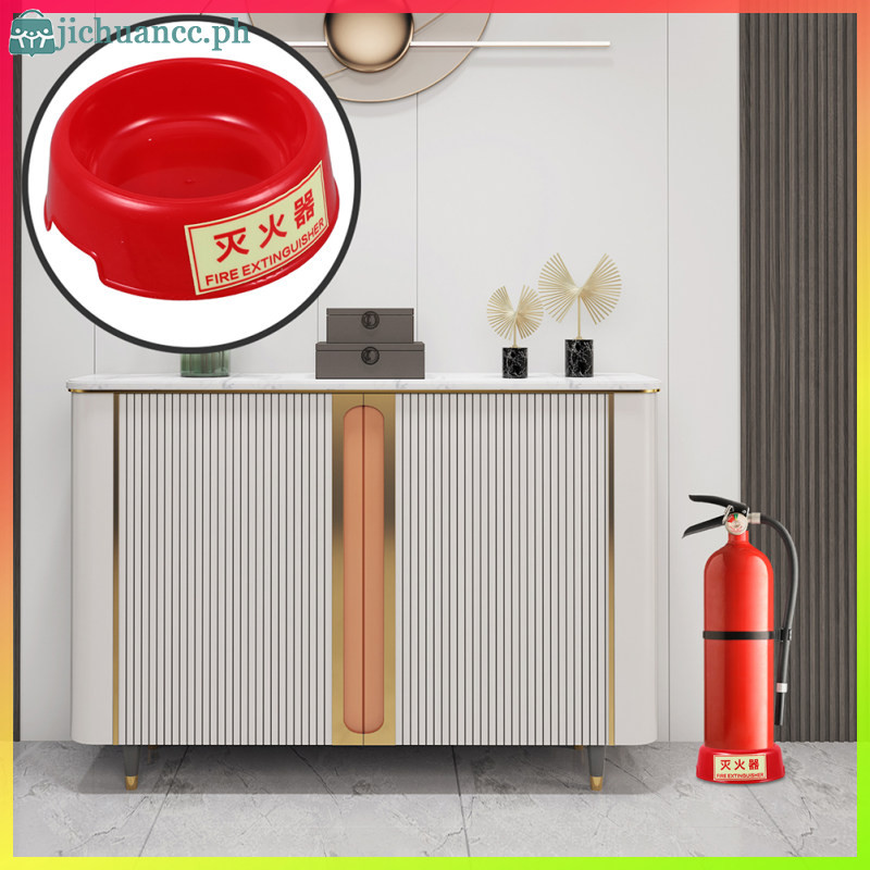 【Ready Stock】 Fire Extinguisher Stand Holder Fluorescent Plastic Floor ...