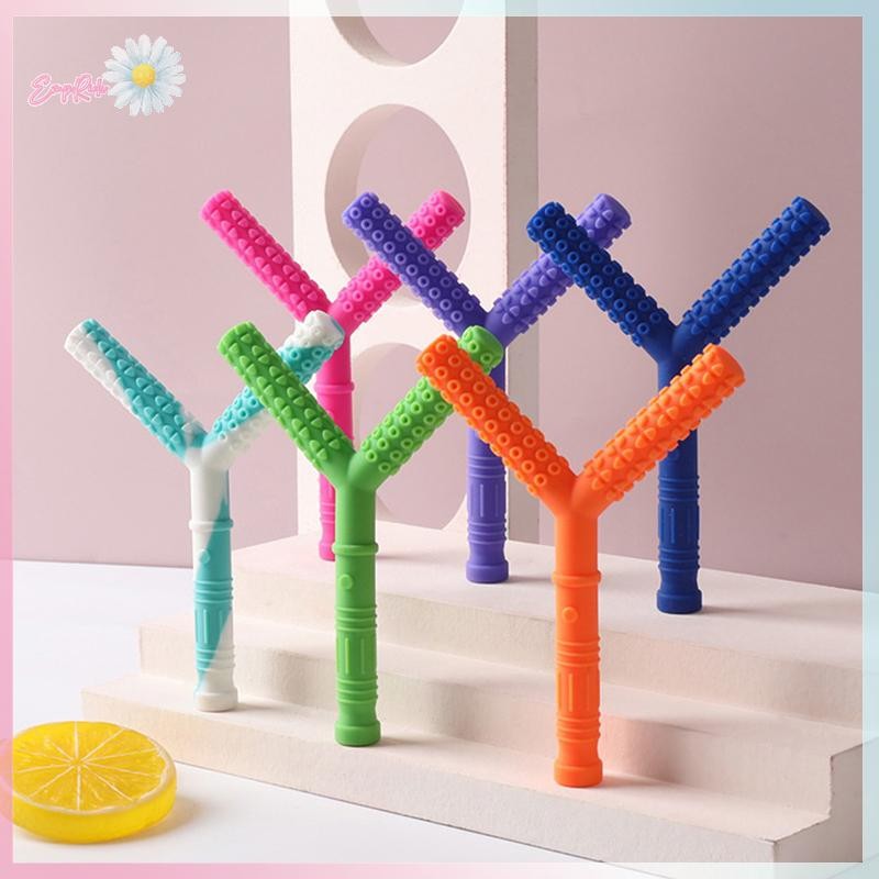 Kid Chewing Tube Speech Therapy Teeth Massager Children Talk Tools For ...