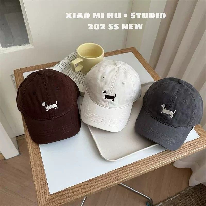 Thom Dachshund baseball cap for boys and girls, Korean style sun ...