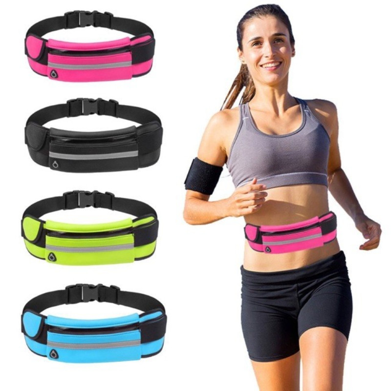 Sport Beltbag Marathon Reflective Night Run Jogging Bag Waterproof with ...