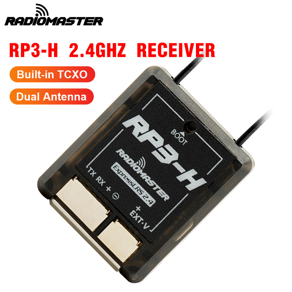 Radiomaster RP3-H 2.4GHz ExpressLRS Receiver Dual Antenna Built-in TCXO ...