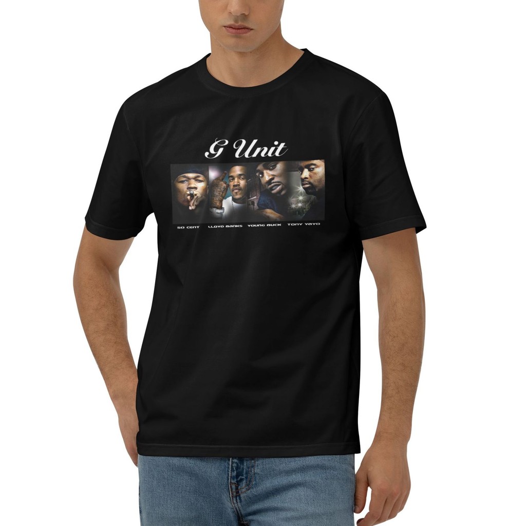 G-Unit East Coast Rappers 50 Cent Lloyd Banks Cotton T-Shirt | Shopee ...