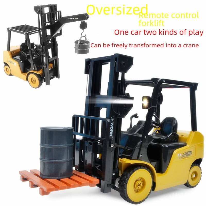 Remote Control Forklift Toy Load Carrier Crane Electric Car Model Boy ...