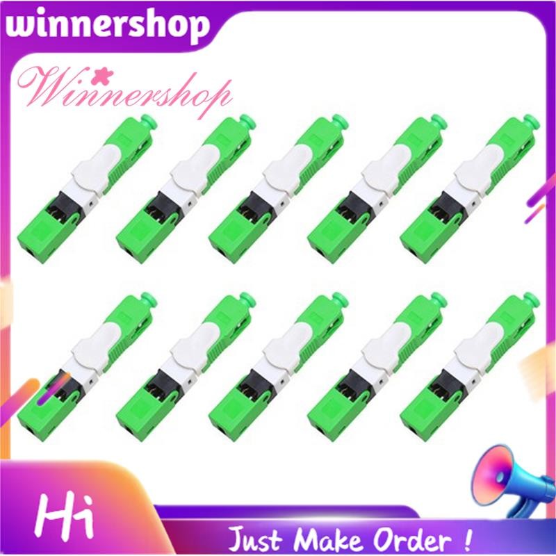 10Pcs FTTH ESC250D SC/APC/UPC Single-Mode Fiber Optic Quick Connector FTTH SM Optic Fast ...