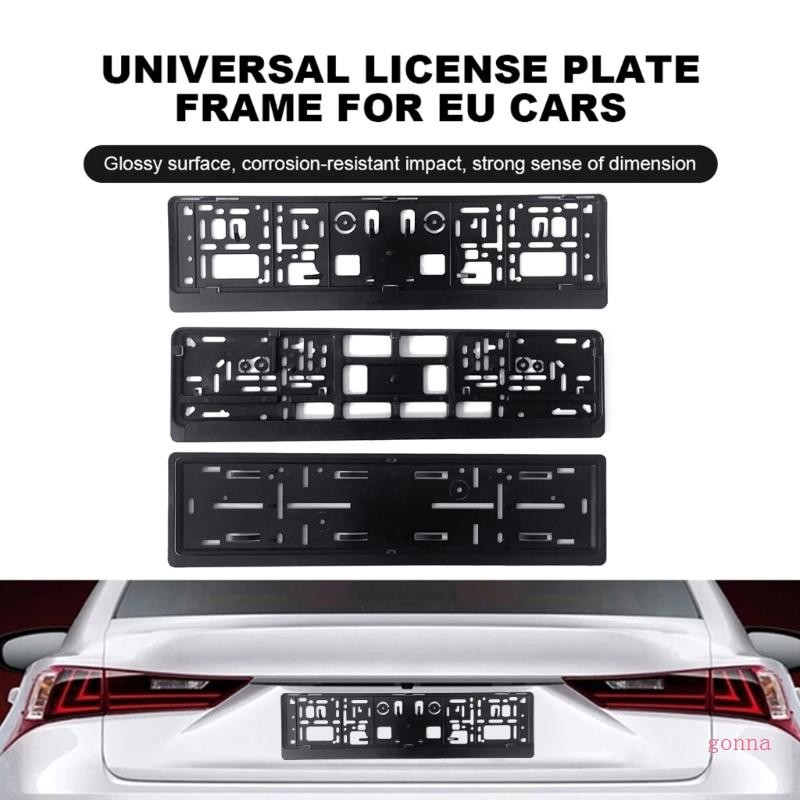 gonna Car Licence Plate Bracket Black Number Plates Holder European ...