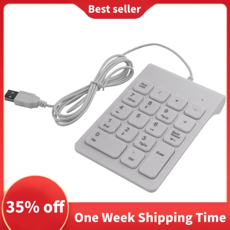Available Mini USB Wired Numeric Keypad Numpad 18 Keys Digital Keyboard ...