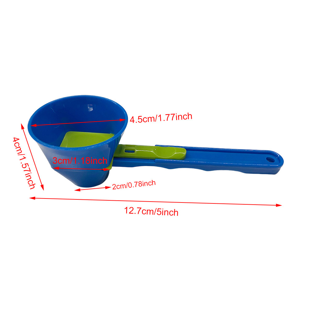 Measuring Spoon Funnel with Sliding Base Kitchen Powder Scoop for ...