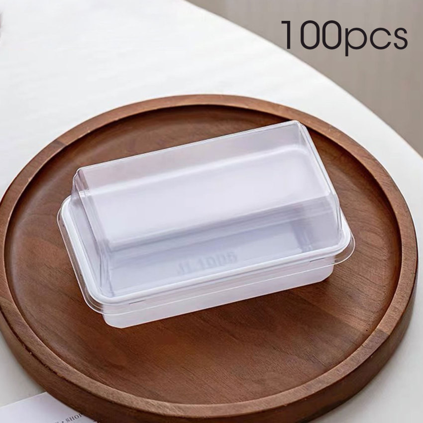 100pcs Portable cake packaging box, small pastry box for baking, Mini ...