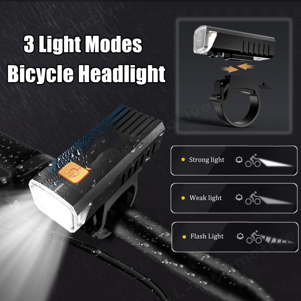 Cycle Headlight Super Bright Cycle Light 3 Light Modes Waterproof ...