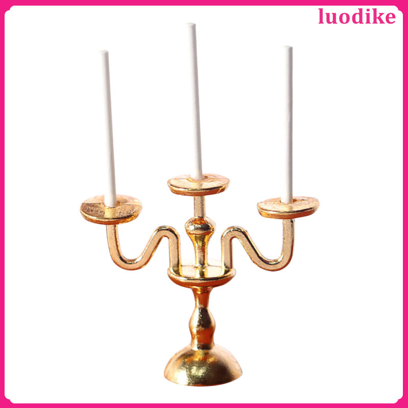Miniature Vintage Candlesticks Kid Toy Decors Kids Dining Room Table ...