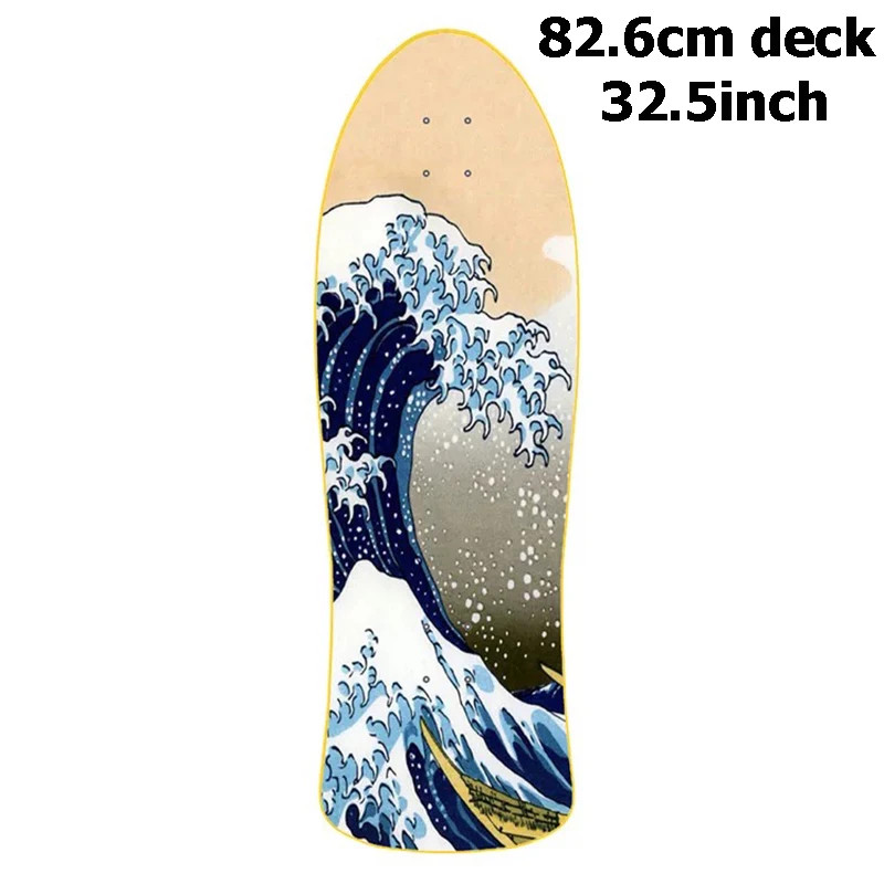 32.5inch Surf Skate Deck 7 Tier Canadian Maple Surfskate Board Quality ...