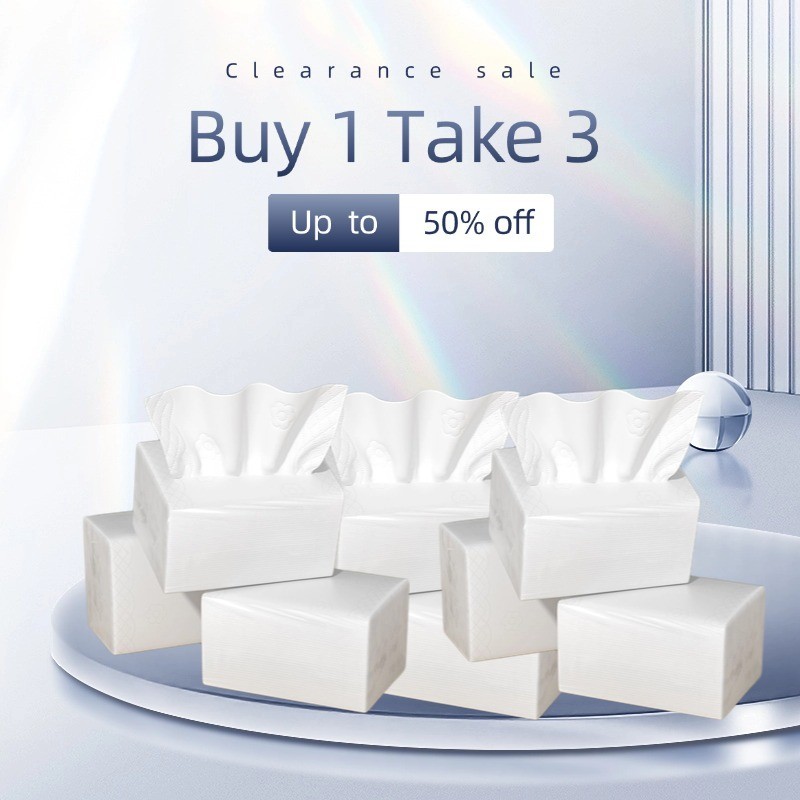 Buy 1 Take 2 Tissue Facial Organic Green Tea Tissue Paper Car Toilet ...