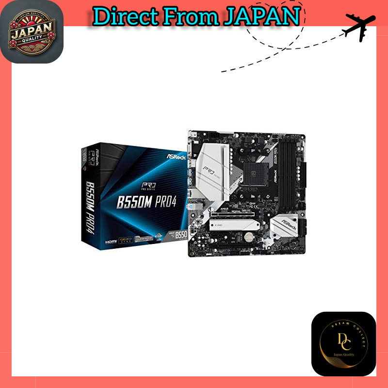 ASRock B550M Pro4 Micro ATX Motherboard with B550 Chipset Compatible ...