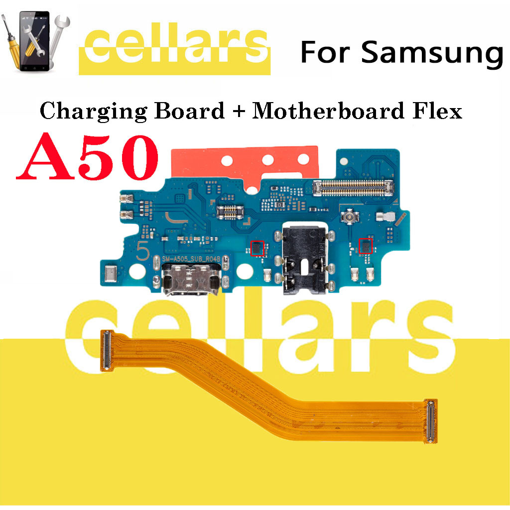 USB Charging Port For Samsung Galaxy A50 Main Flex Cable Dock Connector ...