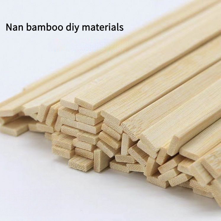 100cm Bamboo strips, flat wooden strips, bamboo board pieces ...