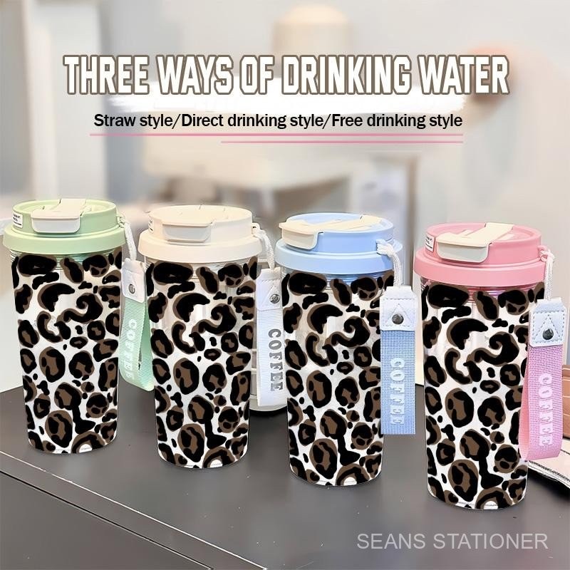 high value portable portable cups 500ml Student cups ins compact leak ...