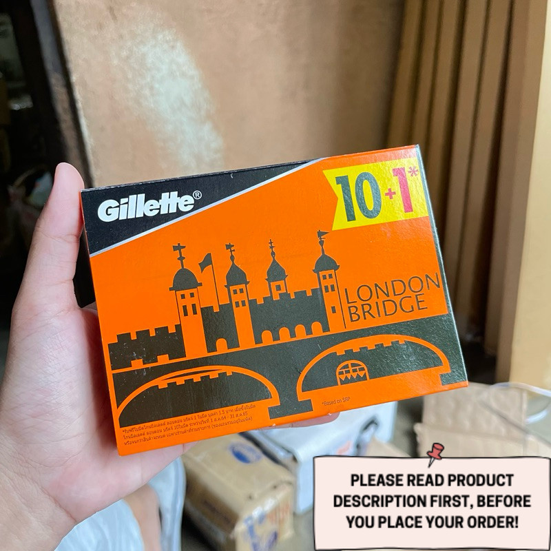 Gillette London Bridge, Blade 10+1, 10packs | Shopee Philippines