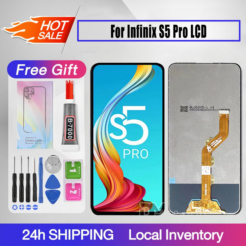 Techparts LCD For Infinix S5 Pro X660 + Screen parts + Free screwdriver ...