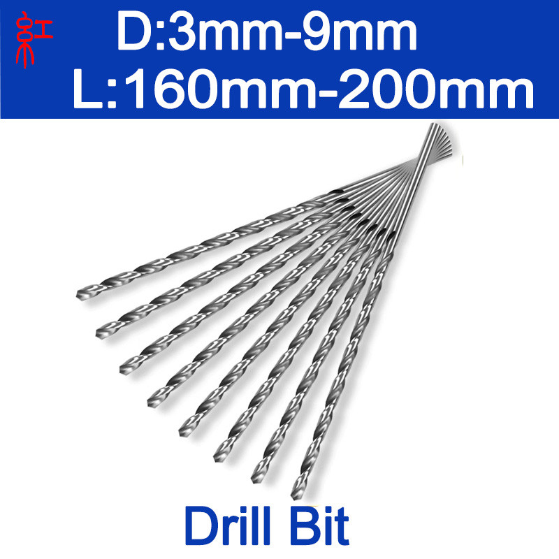HSS high-speed steel Drill Bit bosh Long drill bit set long drill bit ...