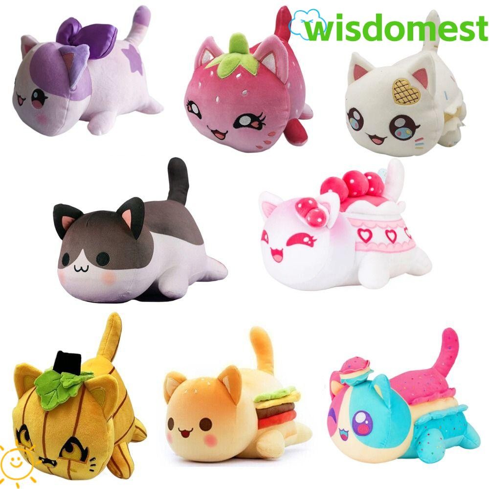 WISDOMEST Meemeow Aphmau Plush Toy, Soft Donut Burger Stuffed Meows ...
