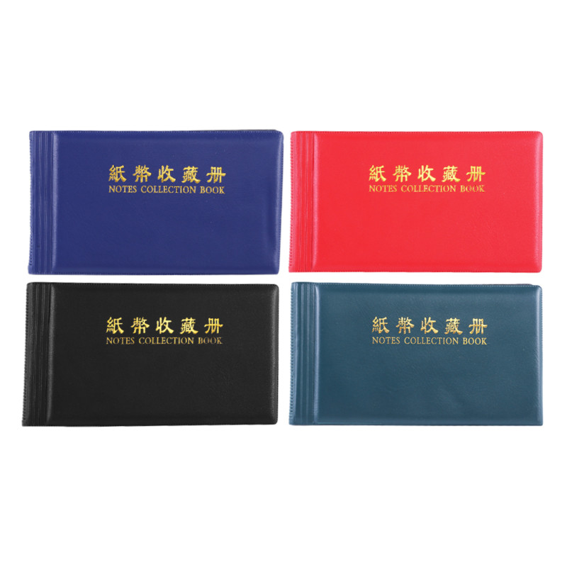 Banknote Currency Collecting Album - Clear Bill Holders Storage Clip ...
